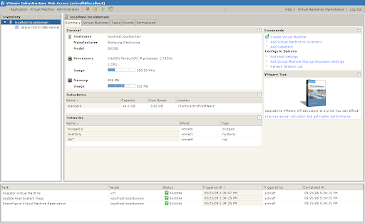 Run like Hell: WMWare Server 2.0: at first glance